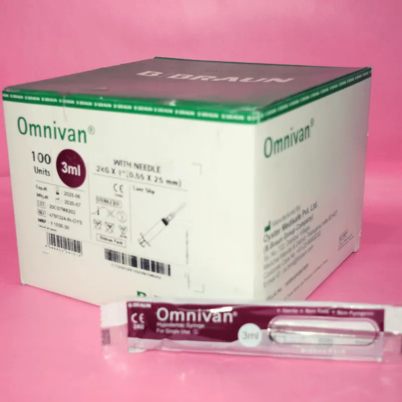 Buy Omnivan 3ml Syringe with Needle - 100 Pack | B Braun – Prysto
